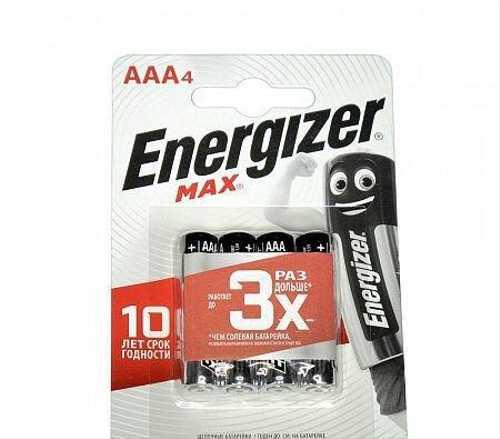 Батарейки AAA energizer LR03 Max BL4