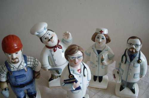Врач,медсестра,повар,солдат,клоуны автор керамика
