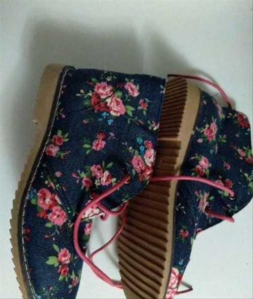 Текстильные ботиночки для девочки