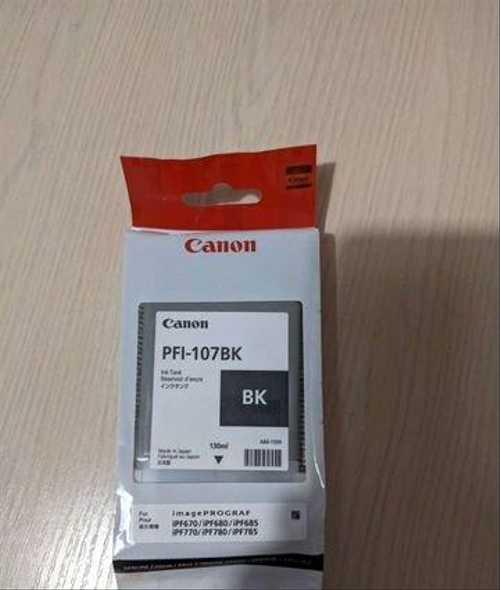 Картридж Canon PFI-107 BK