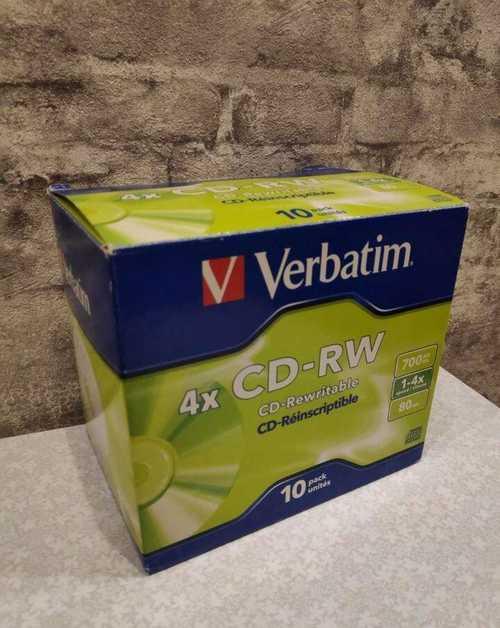 Болванки Verbatim CD-RW 10 шт