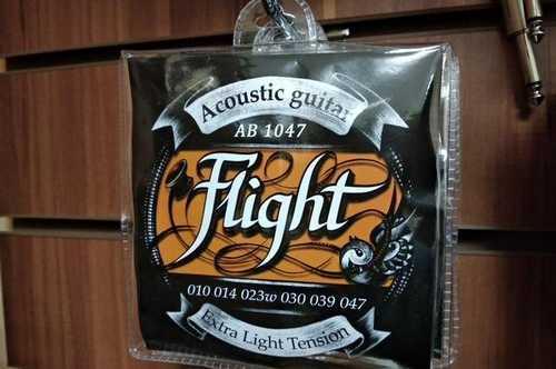 Струны для акустической гитары flight AB1047