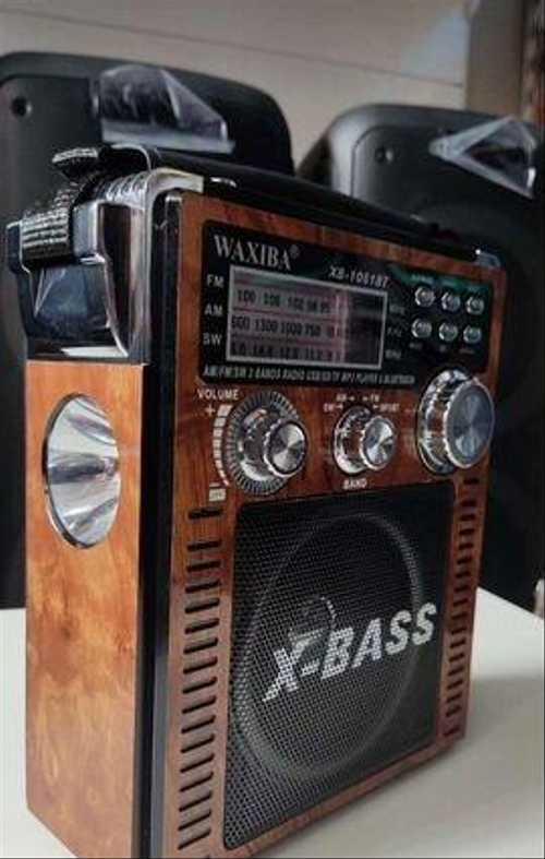 Радиоприёмник waxiba XB-1051BT коричневый