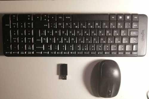 Беспроводная клавиатура и мышь Logitech