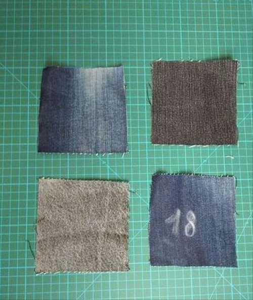 Коллекция джинсовой ткани для лоскутного шитья