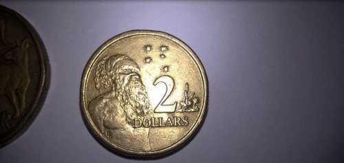Монеты Австралия США Великобритания Канада