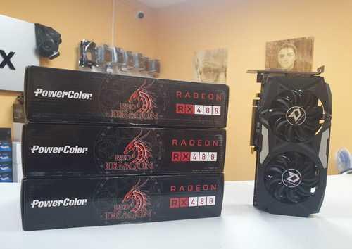 Видеокарта Powercolor RX480 8Gb gddr5