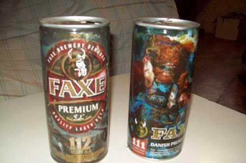 Пивные банки Faxe 1 литр