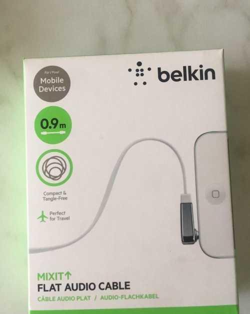 Belkin mixfit кабель flat audio cable