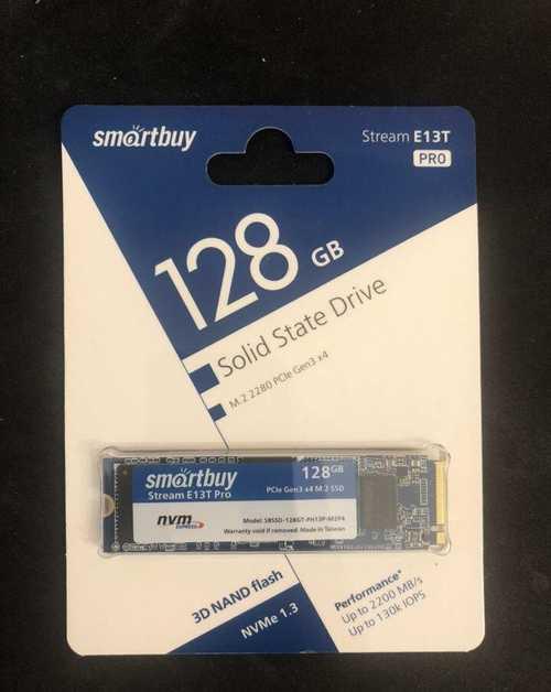 Новый ssd m.2 Smartbuy 128гб на гарантии