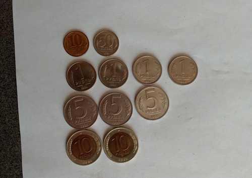 Набор 11 монет госбанк СССР 1991 год