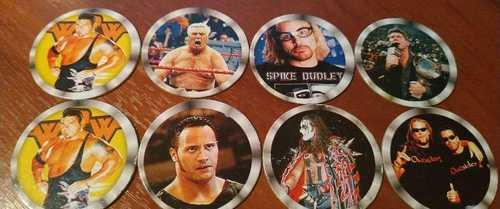 Сотки POG WWF WWE WCW Caps Реслинг Тазо Фишки