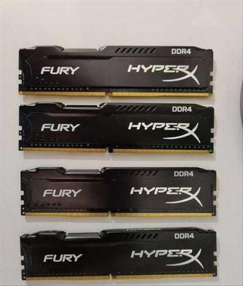 Ddr4 Kingston HyperX Fury16gb(4x4gb) cl 15 2666Mh