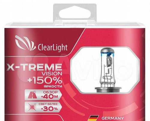 Комплект галогенных ламп Clearlight X-treme Vision H8 +150 Light 12V 35W 2 шт