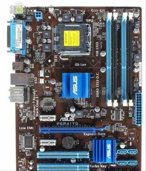 Asus P5P41TD + Intel Core 2 Quad Q8400 + 8Gb DDR3