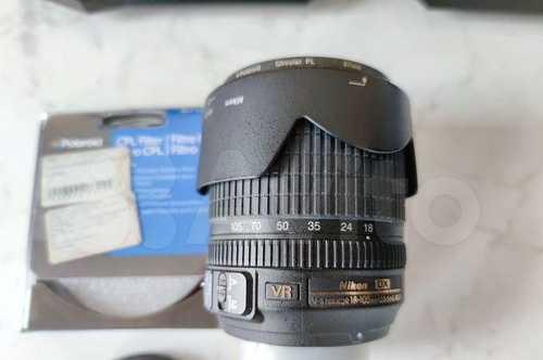 Объектив Nikon 18-105 VR + CPL Polaroid