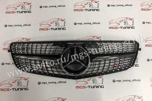 Решетка в стиле Diamond black Mercedes С-Class