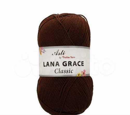 Набор пряжи Троицкая камвольная фабрика "Lana Grace Classic", 5*100 г, 300 м, №0412 шоколадный