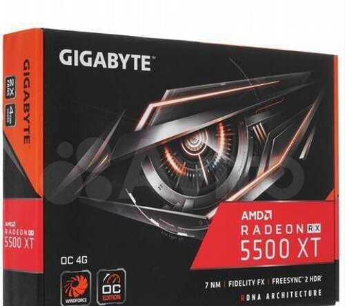 Видеокарта gigabyte AMD Radeon RX 5500XT OC