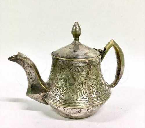 Заварочный чайник старинный латунь