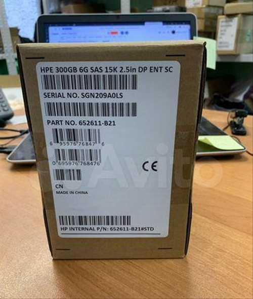 Жёсткий диск HPE 300Gb SAS 6G 15K 652611-B21