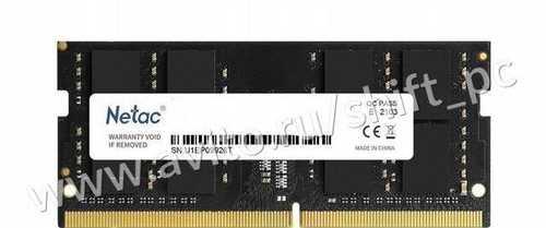 Оперативная память Netac DDR4 SO-dimm 16Gb 3200MHz