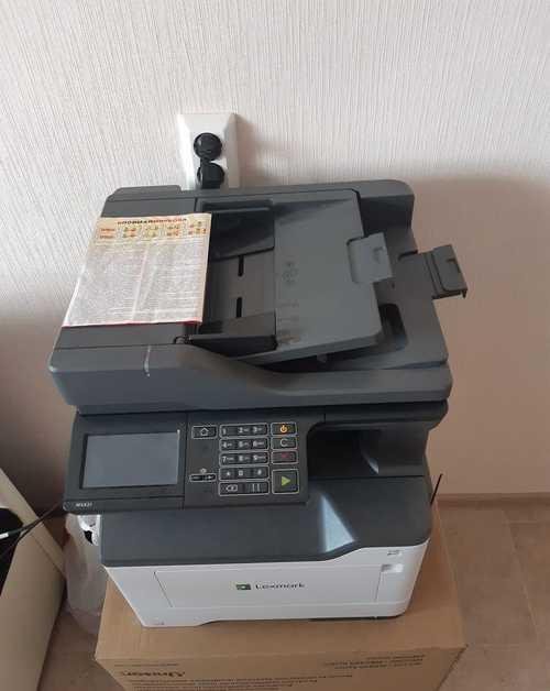 Мфу lexmark MX421ADE, формат А4, Ч/Б, лазерный