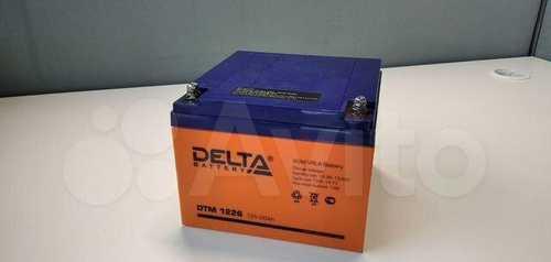Аккумулятор новый Delta DTM 1226 26Ач 12В