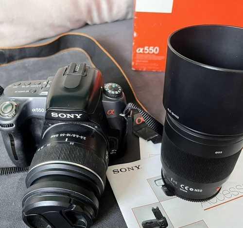 Зеркальный фотоаппарат Sony a550