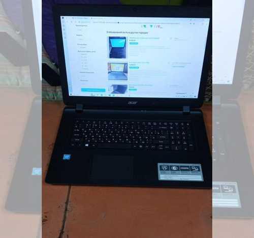 Ноутбук 17.3 дюймов Acer aspire ES1-732-C1WD