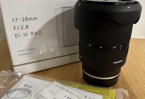 Tamron 17-28mm F/2.8 Di III RXD Sony E-Mount