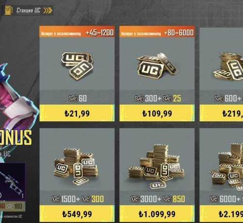 UC pubg MOBİLE все страны донат пополнение