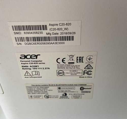 Моноблок acer aspire