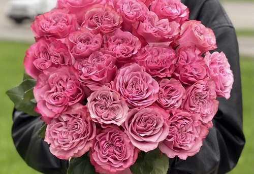 Пионовидные розы, букет роз, доставка цветов