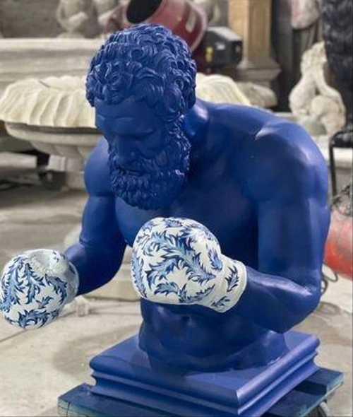 Скульптура боксера гипс