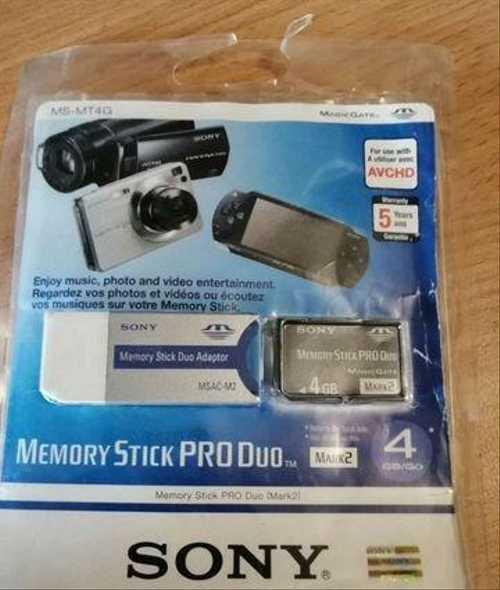 Memory stick pro duo 4gb