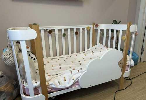 Кровать детская 70 на 140 happy baby