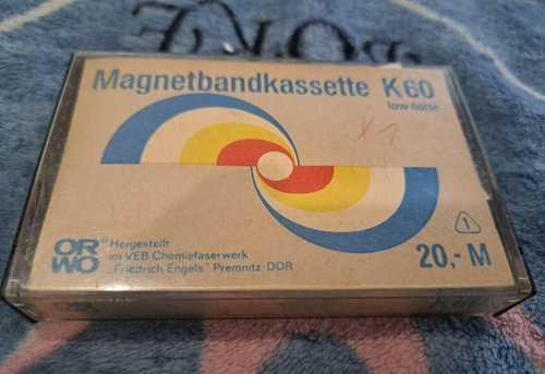 Аудиокассета Orwo Magnetbandkassette K60