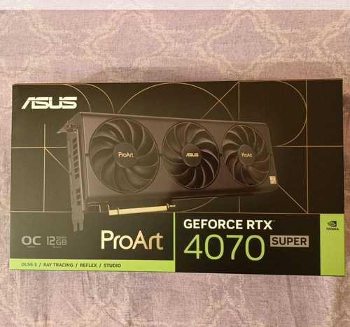 Asus GeForce RTX 4070 super proart новая гарантия