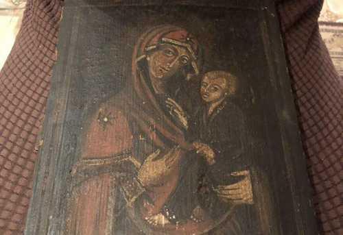 Старинная икона Смоленская Богородица