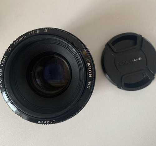 Объектив canon lens EF 50mm 1 :1.8 II