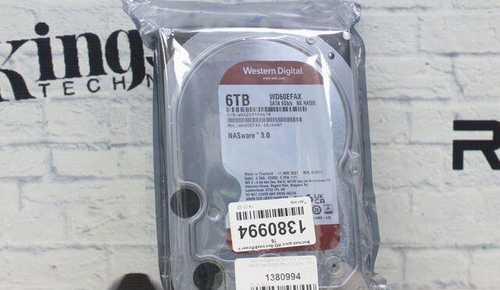 Жесткий диск WD 6Tb Red WD60efax Новый
