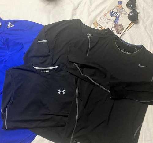 Компрессионные футболки Nike, Adidas, Under Armour