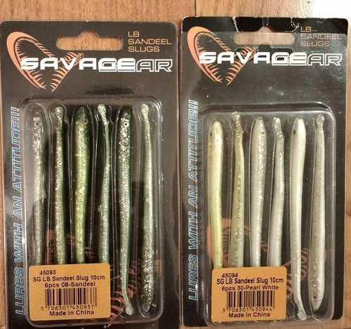 Силиконовые приманки SavageGear Sandeel