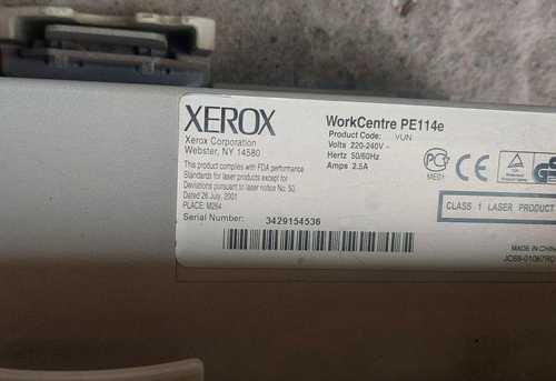 Xerox workcentre PE114e