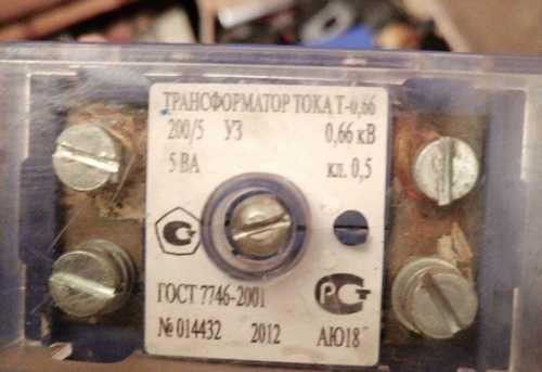 Трансформатор тока т-0,66