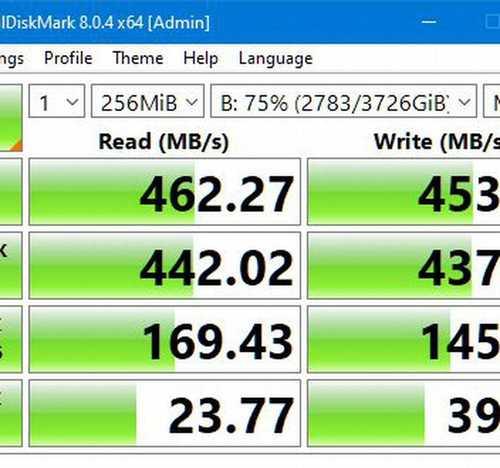 Samsung SSD 860 EVO 4TB 2.5 SATA - износ менее 1%