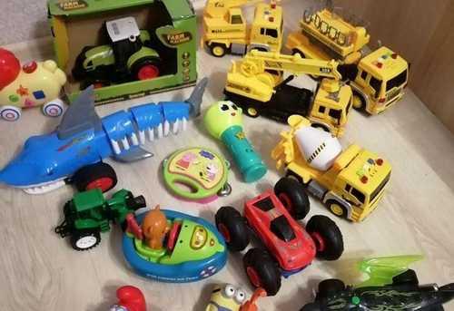 Машинки, трактор, игрушки
