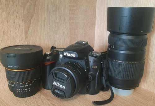 Nikon d90 50mm 8mm 70-300mm