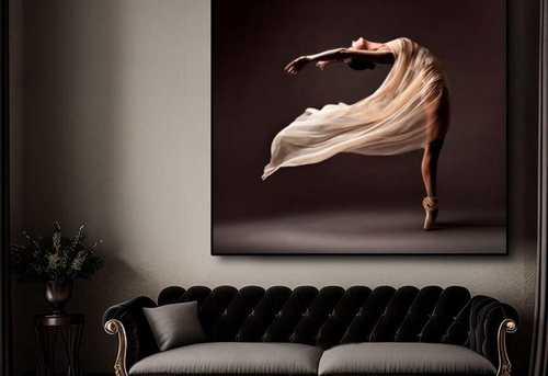 Картина маслом «Элегантная танцующая балерина»